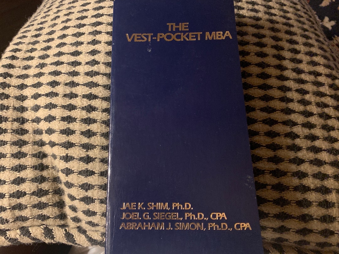 Vintage Book the Vest Pocket MBA 1986 - Etsy