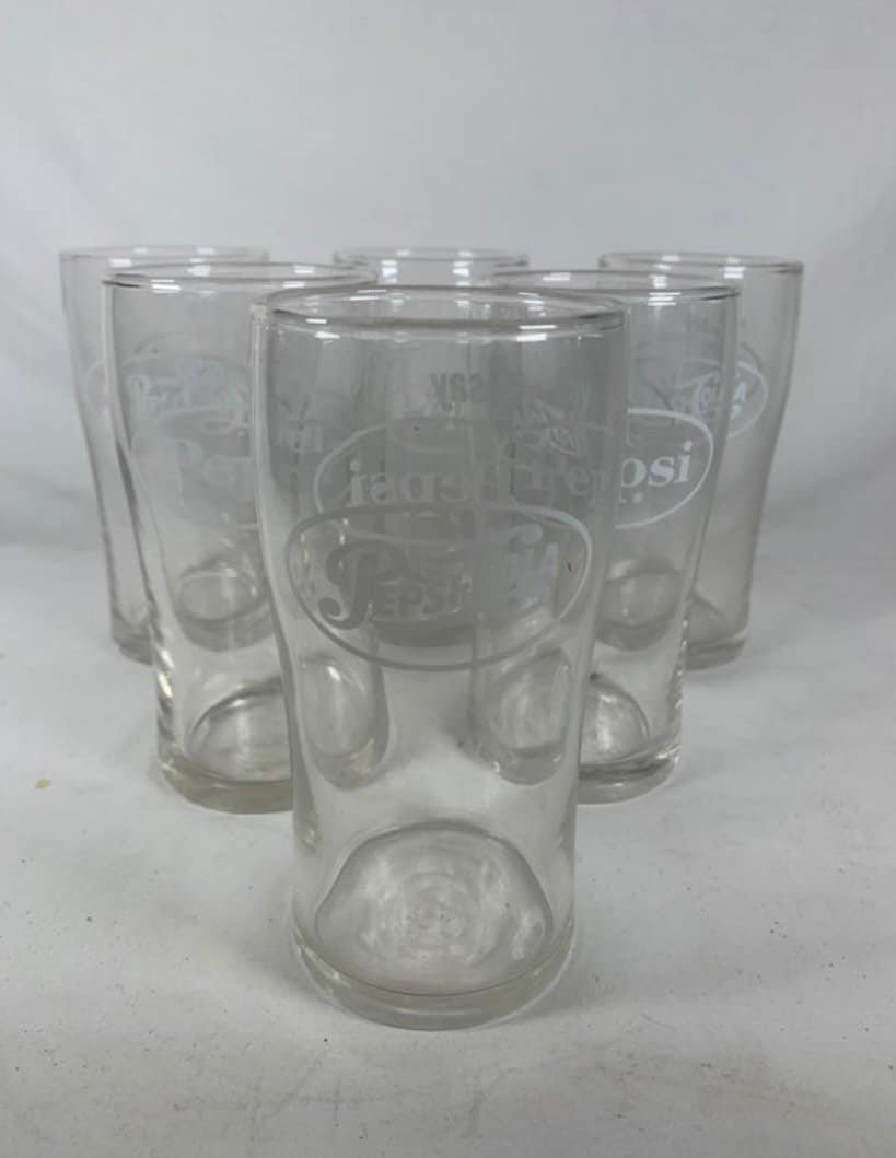 Vintage Pepsi Glasses, Retro Pepsi Glasses, Collectible Pepsi, Pepsi ...