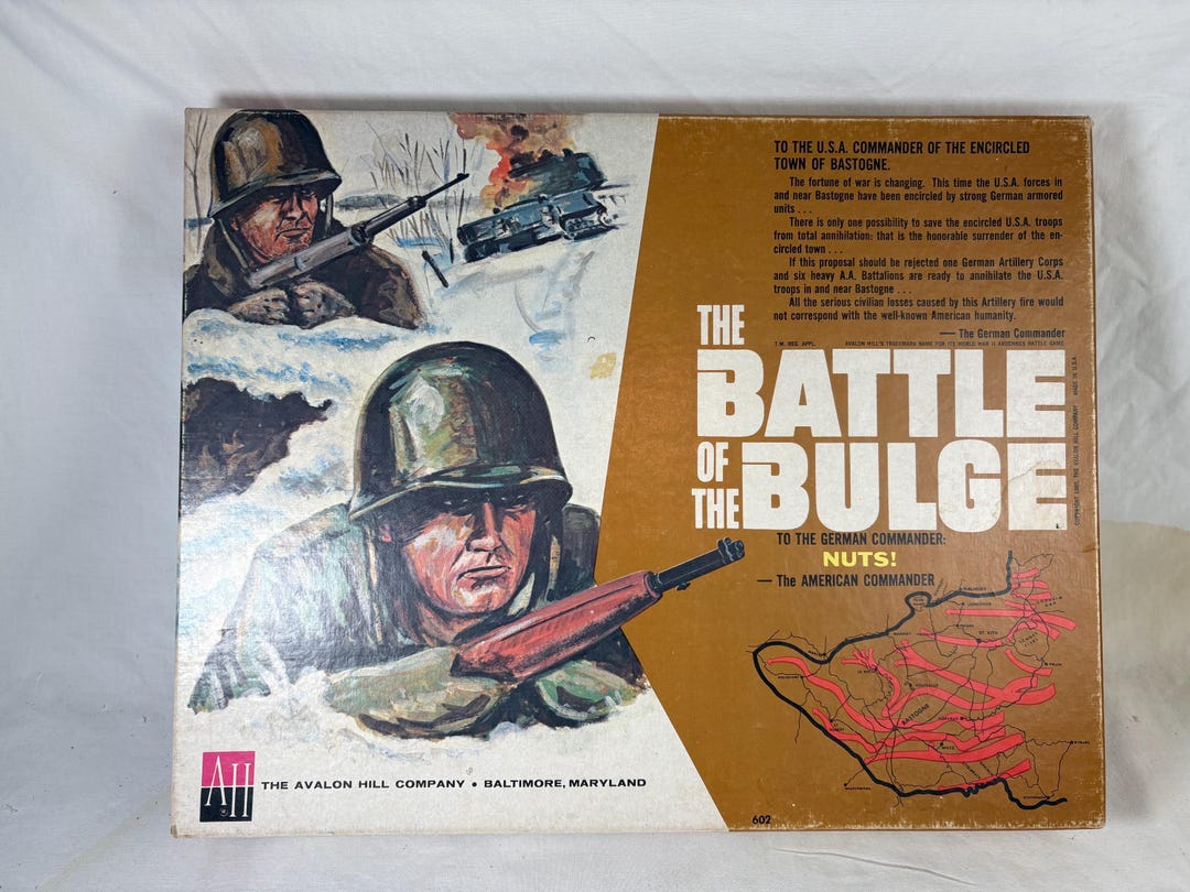 Battle of the Bulge Board Game, 1965 - Etsy