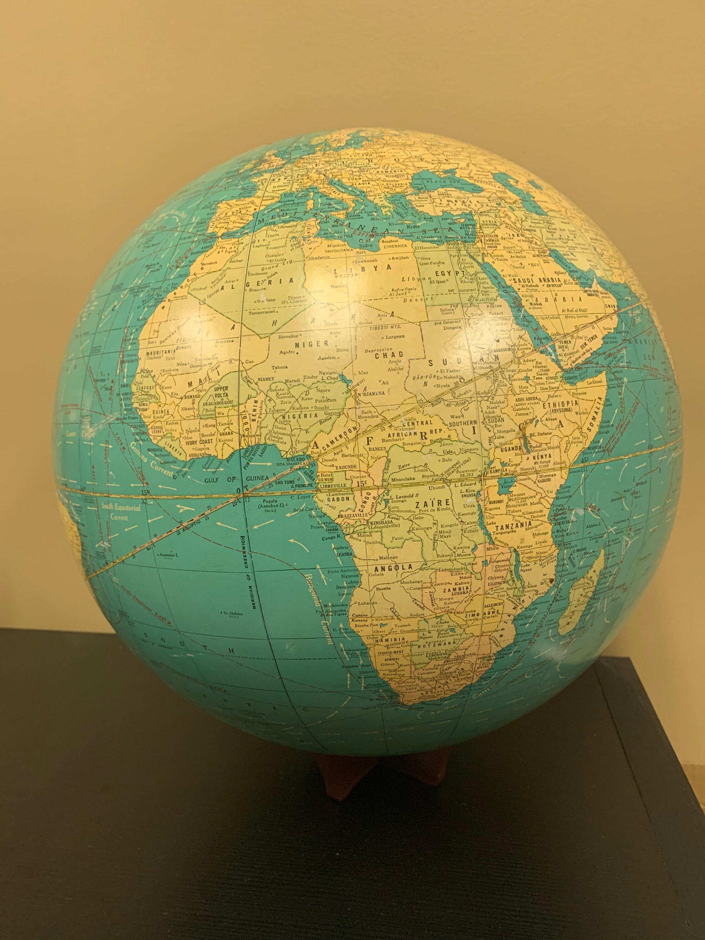 Large Vintage World Globe, Crams Globe, Vintage Globe, 16 Inch Globe - Etsy