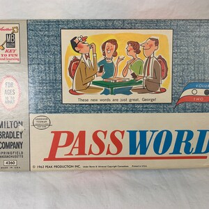 Password Volume 2, Vintage Password, Password 1962, Vintage Board Game ...