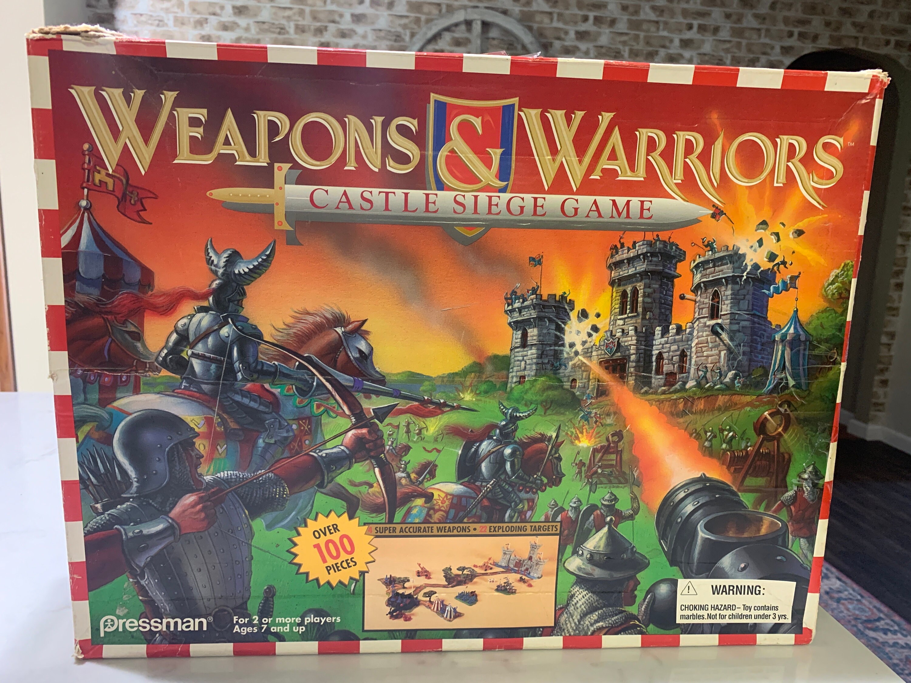 Weapons & Warriors Castle Seige Game, Pressman, 1995 - Etsy