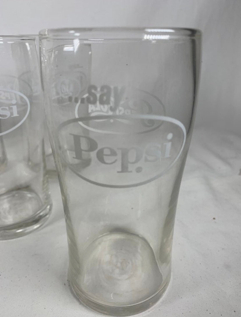 Vintage Pepsi Glasses, Retro Pepsi Glasses, Collectible Pepsi, Pepsi ...