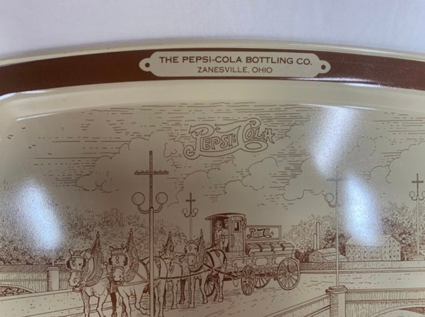 Vintage Pepsi Tray Pepsi Cola Zanesville Ohio Y Bridge - Etsy