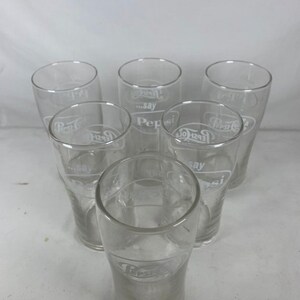 Vintage Pepsi Glasses, Retro Pepsi Glasses, Collectible Pepsi, Pepsi ...