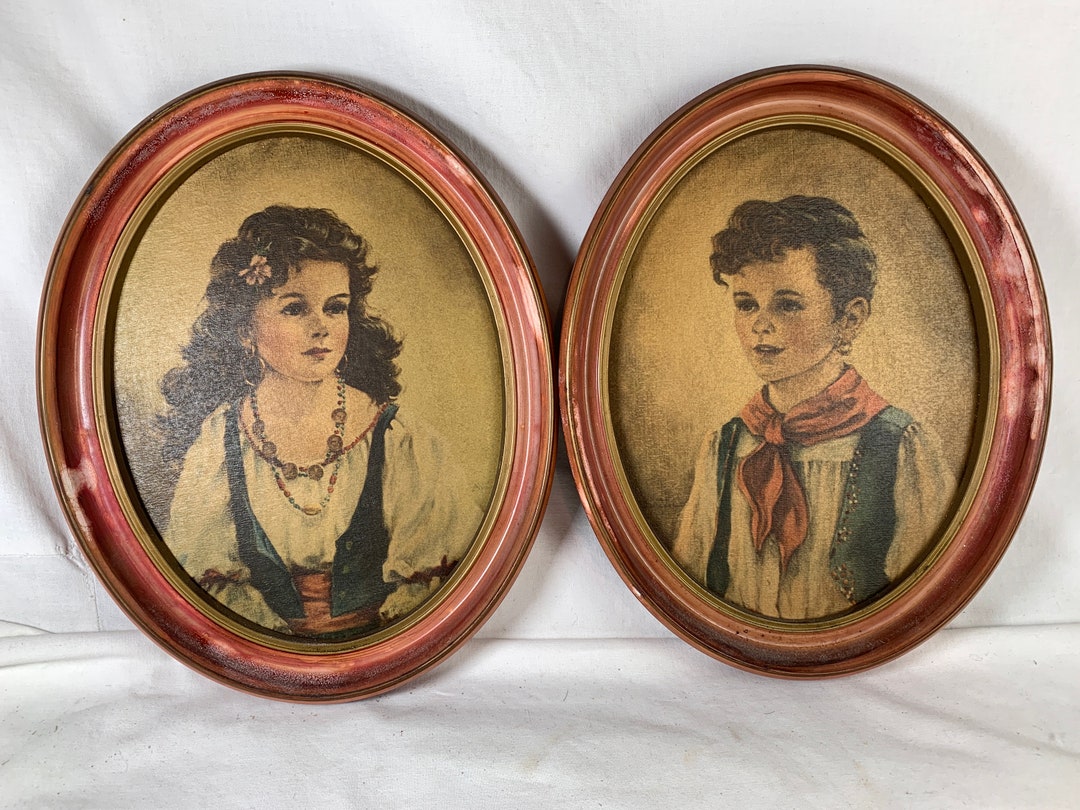 Vintage Framed Paintings by Ann Allaben - Etsy