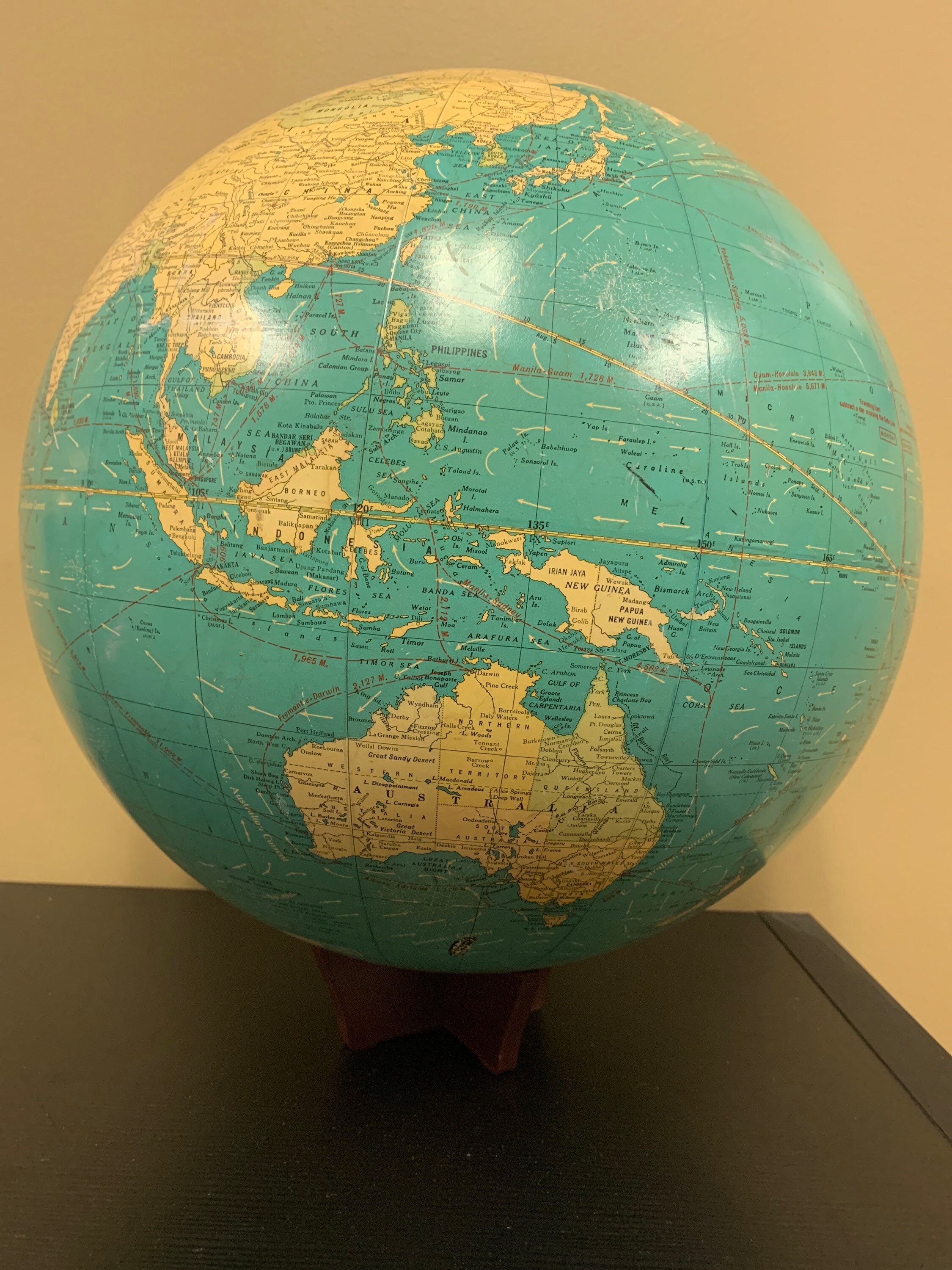Large Vintage World Globe, Crams Globe, Vintage Globe, 16 Inch Globe - Etsy