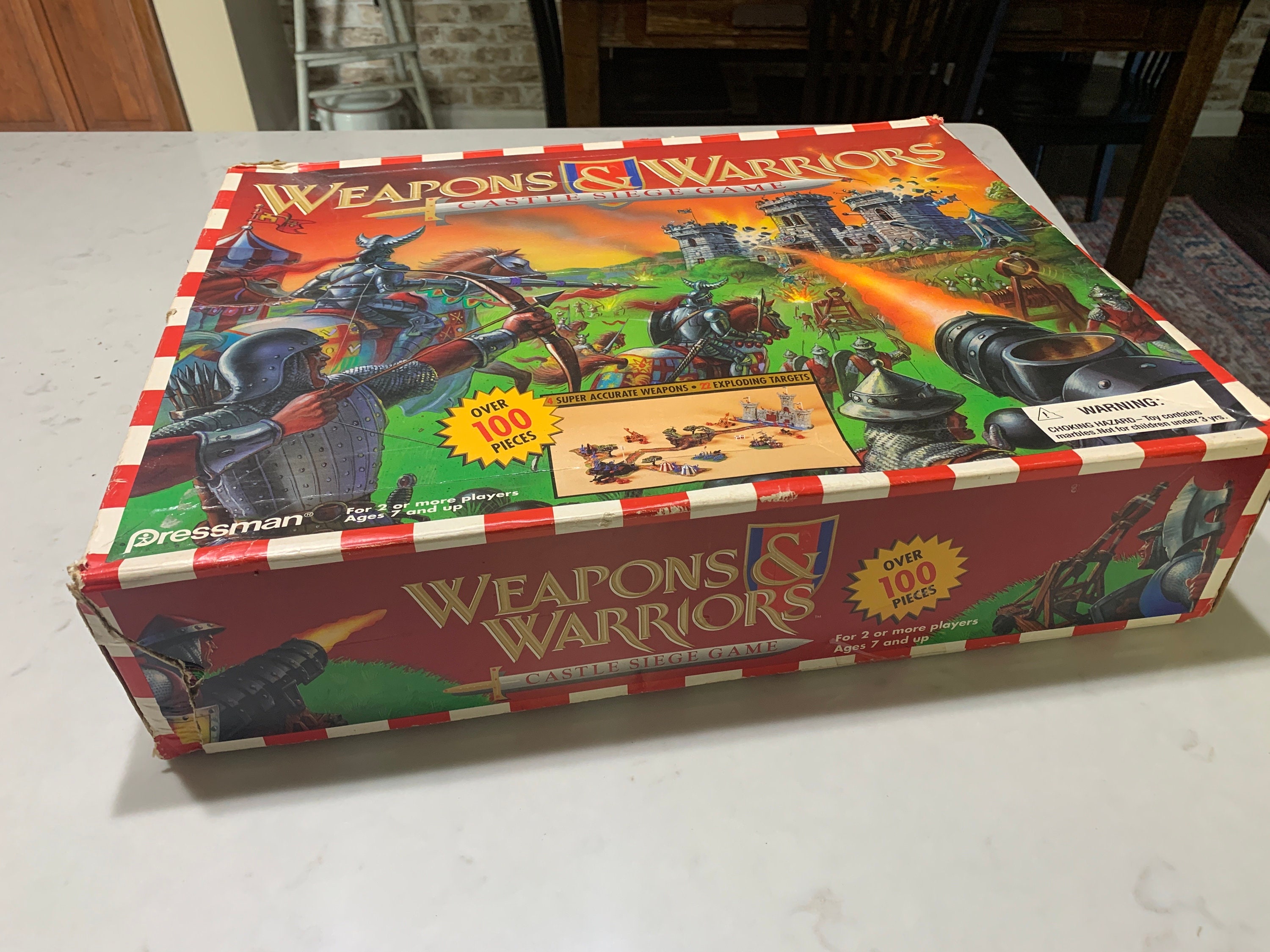 Weapons & Warriors Castle Seige Game, Pressman, 1995 - Etsy
