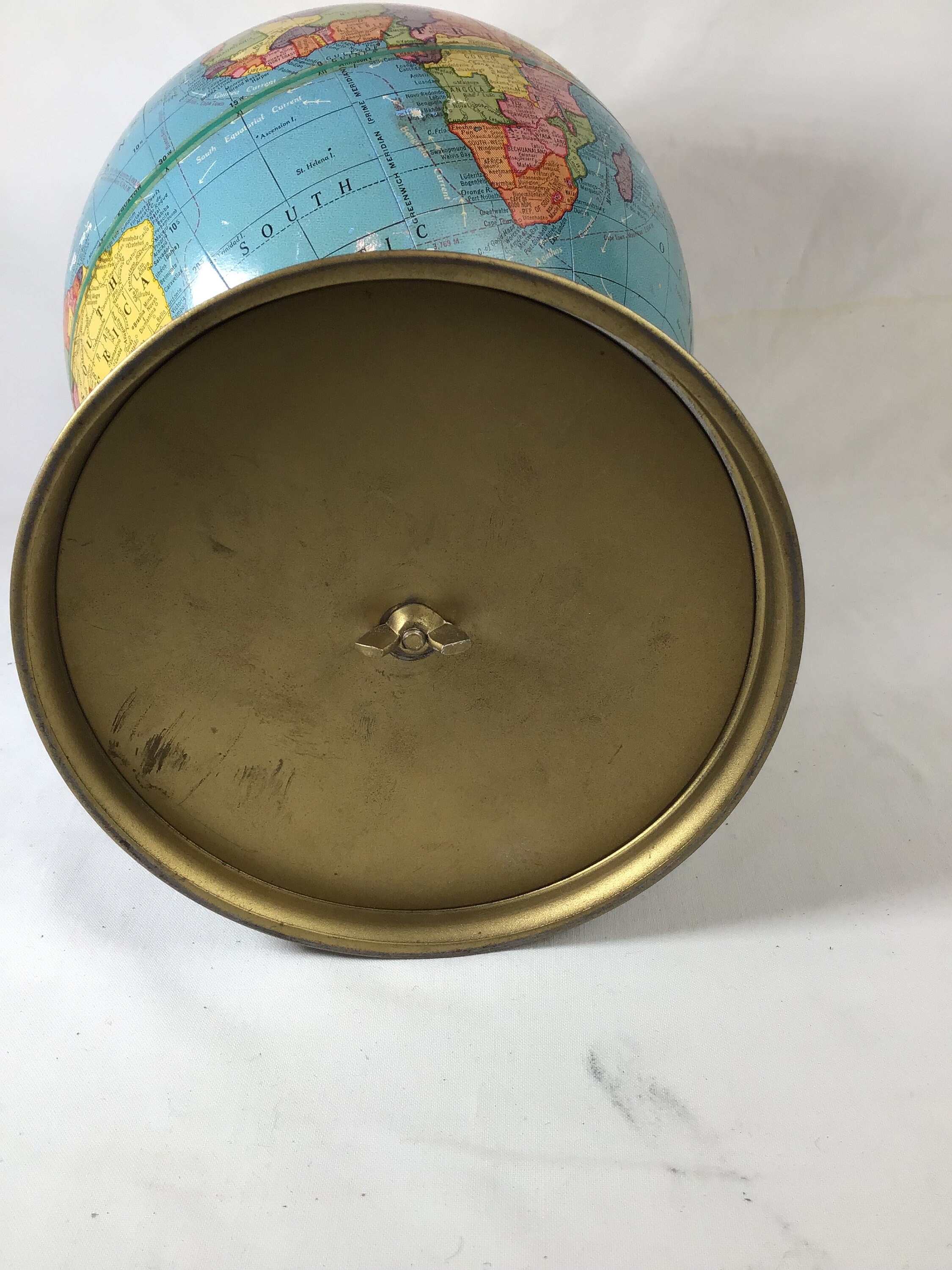Desktop World Globe Bank, Mid-century, 1960’s, 7-inch Vintage Globe - Etsy