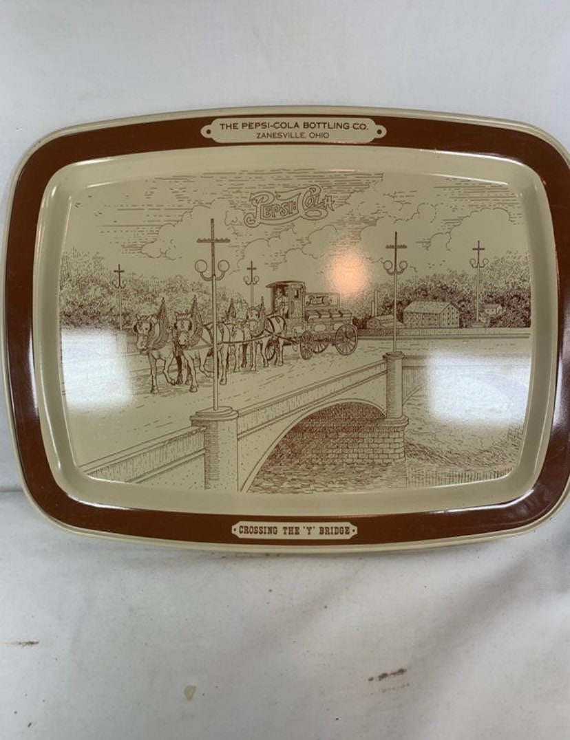 Vintage Pepsi Tray Pepsi Cola Zanesville Ohio Y Bridge - Etsy