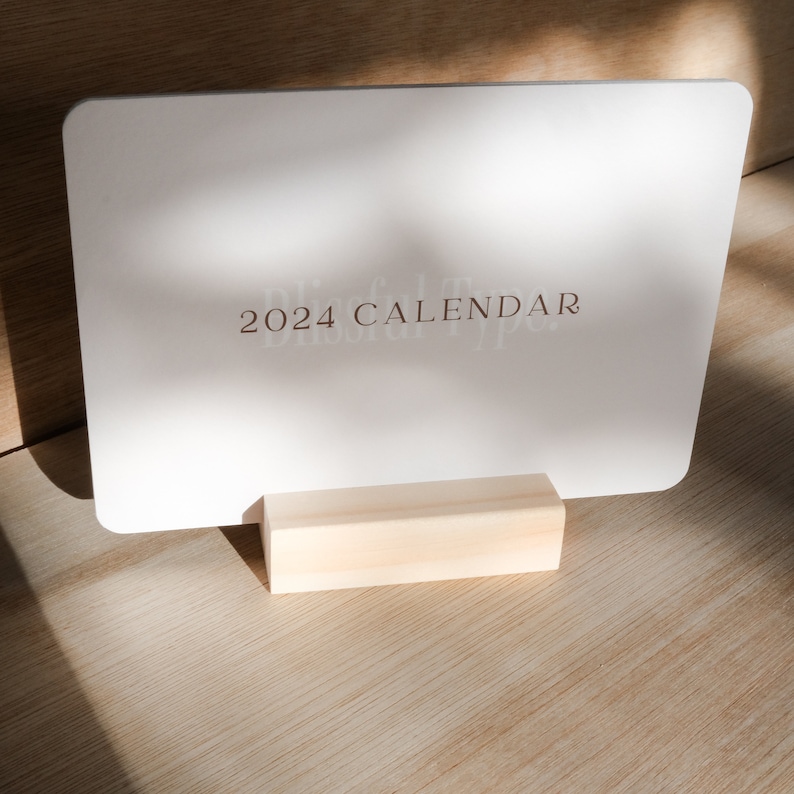 Desk Calendar Motivational Minimalist 2024 Planner, Inspirational ...