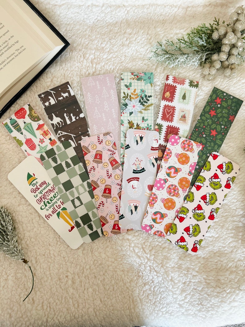 12 Days of Christmas Bookmark Bundle | Mystery Christmas Bookmarks ...