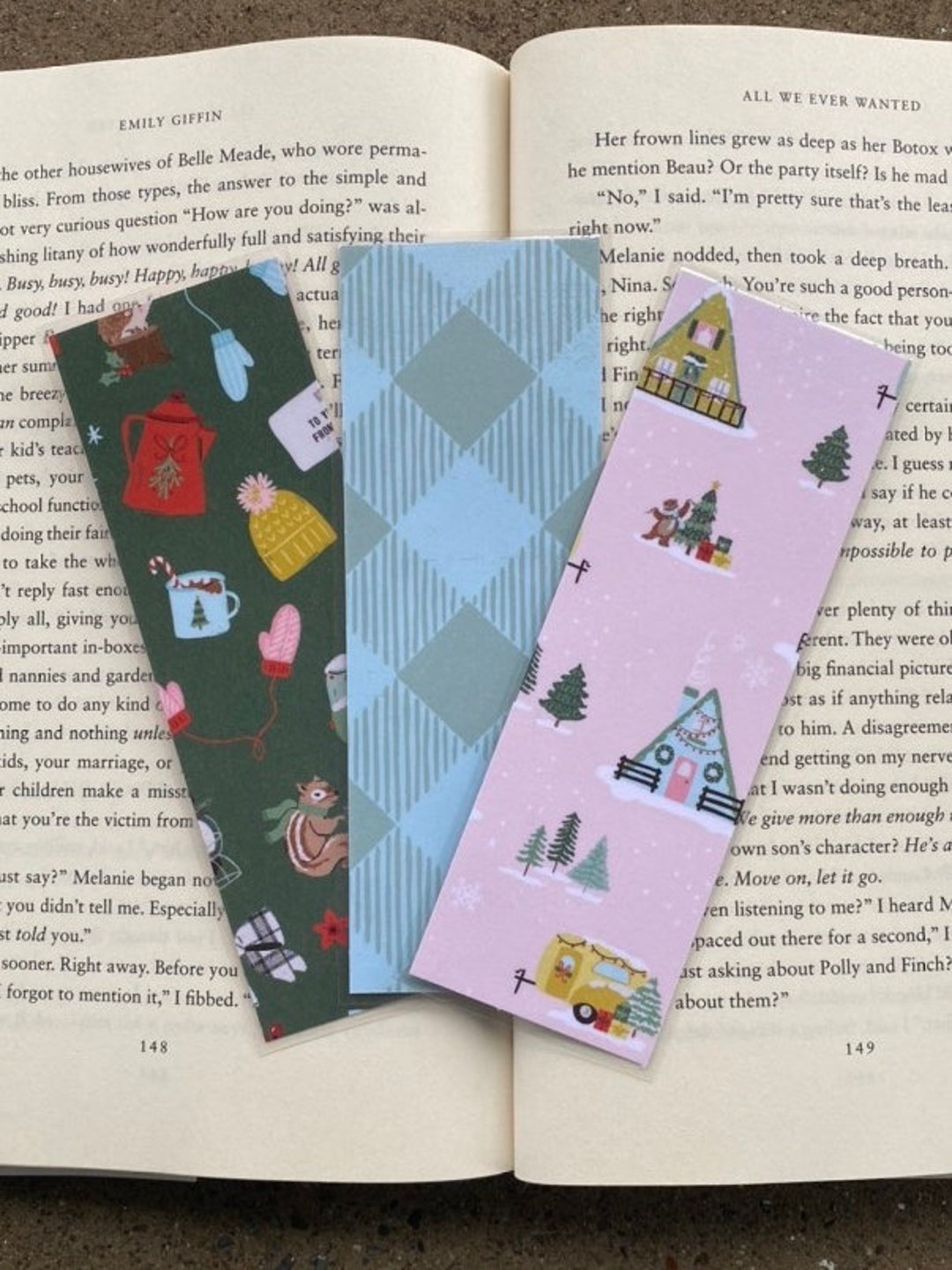Christmas Camping Bookmarks A-frame Chipmunks Warm and Cozy Christmas ...