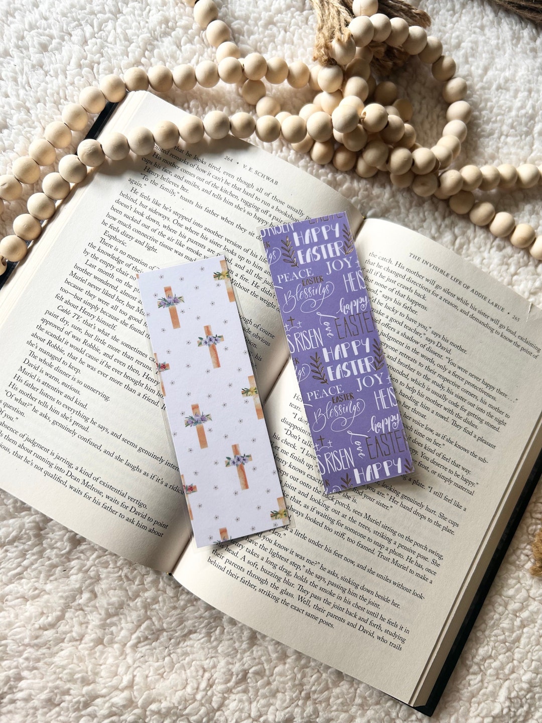 Easter Cross Bookmark | Easter Words | Cross | Laminated & Double-sided ...