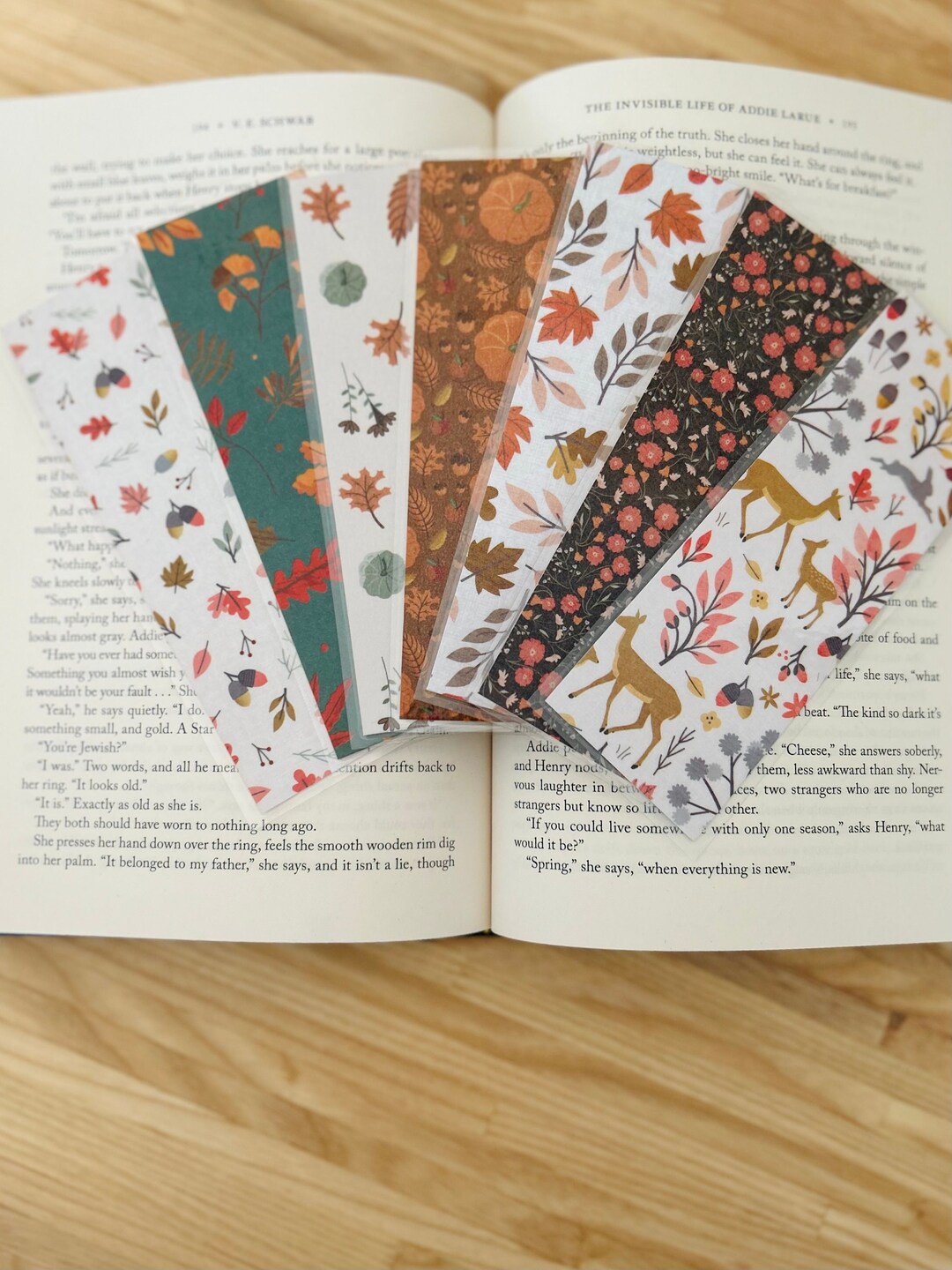 Fall Collection No. 1 | Pumpkin Bookmarks | Fall Leaves Bookmarks ...