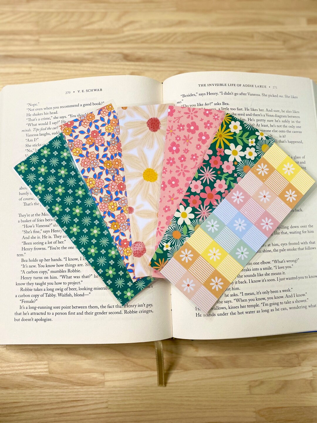 Groovy Floral Collection No. 1 | Floral Bookmarks | Neon Bookmarks ...