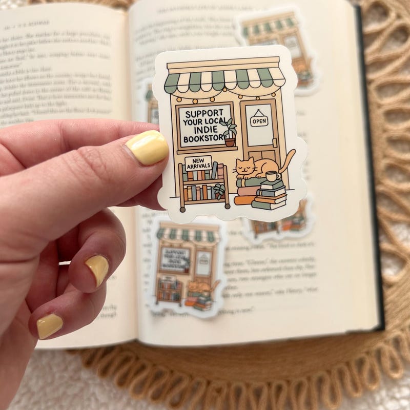 Small Bookstore Stickers - Etsy