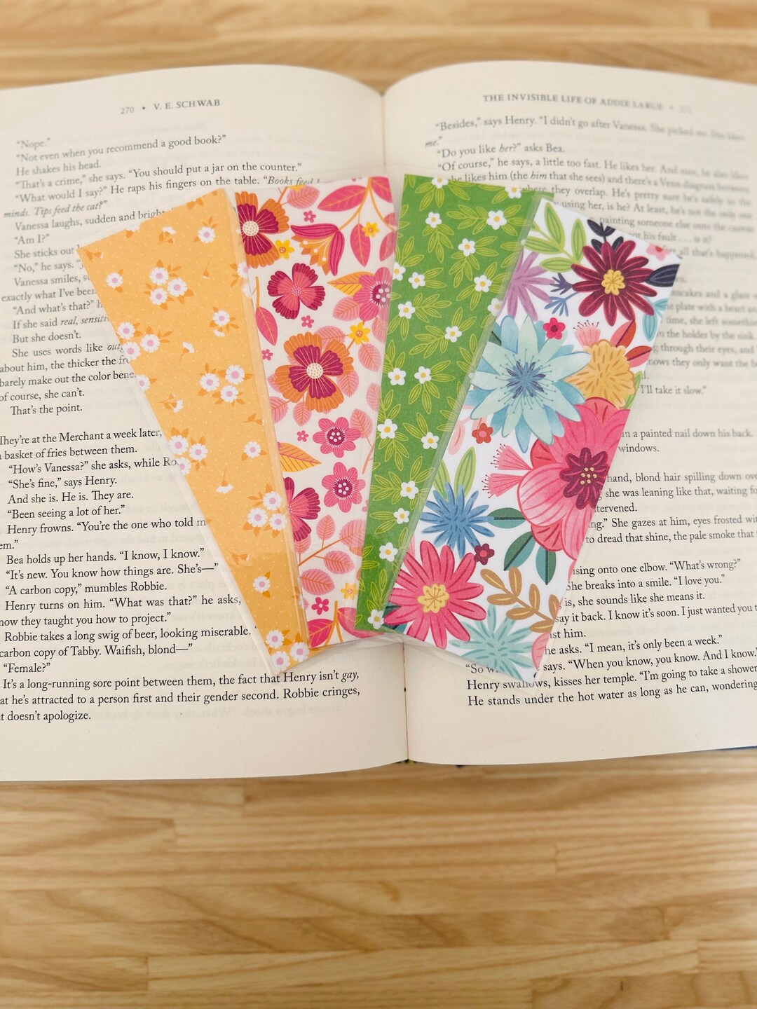 Groovy Floral Collection No. 4 | Floral Bookmarks | Neon Bookmarks ...
