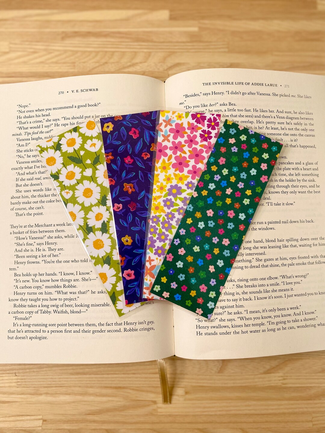 Groovy Floral Collection No. 2 | Floral Bookmarks | Neon Bookmarks ...