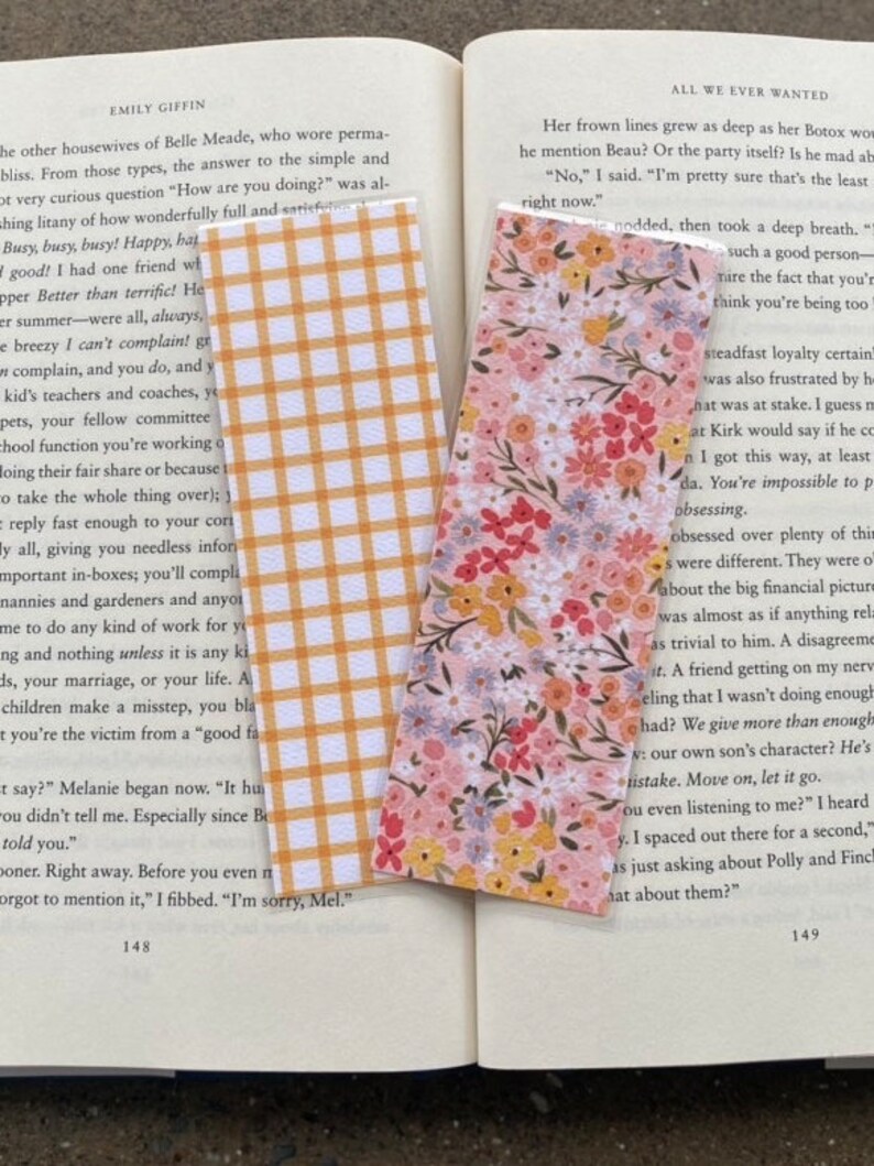 A Pink Spring Bookmarks Floral Bookmarks Pink Bookmarks - Etsy