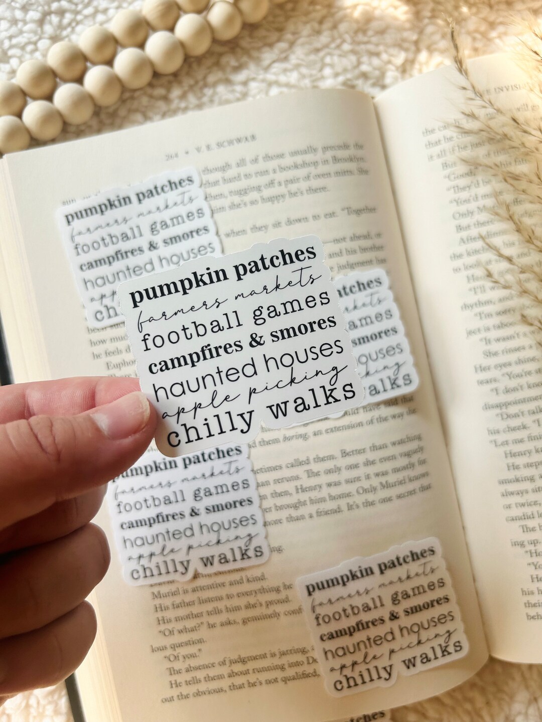 Fall Bucket List Sticker | Fall Vibes | Fall Activities | Vinyl Sticker ...