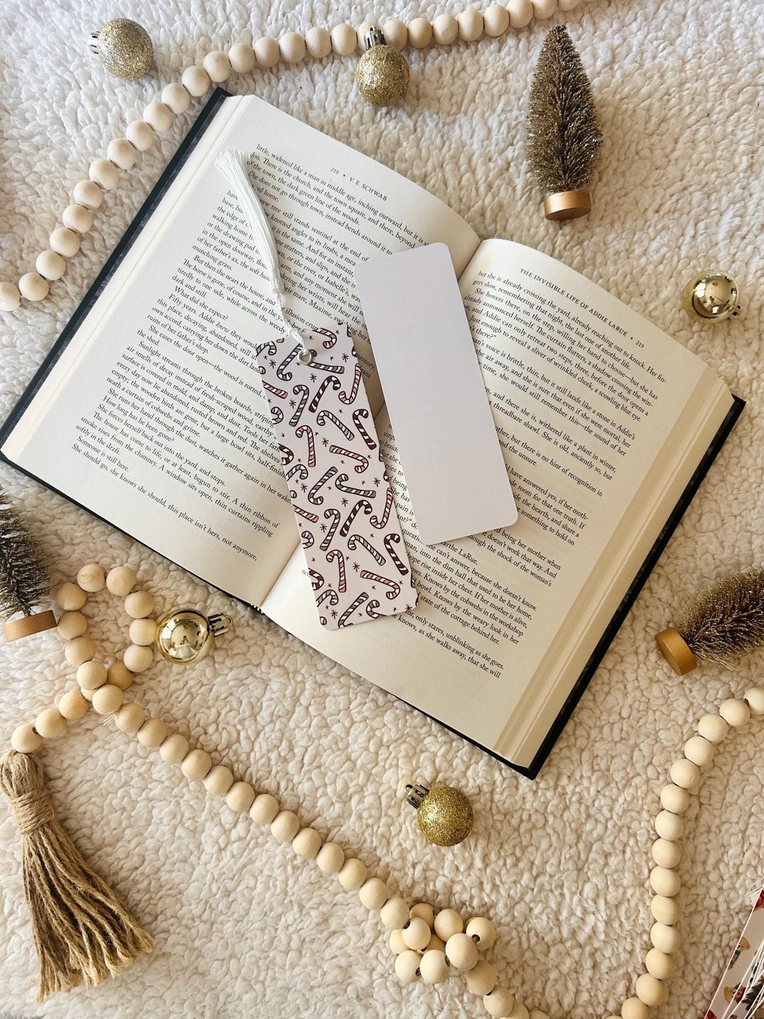 Candy Cane Bookmark | Holiday Bookmarks | Christmas | Double-sided ...