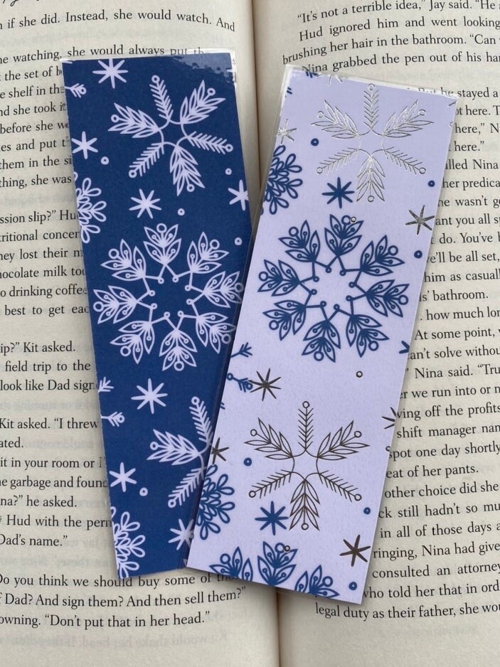 Winter Collection No. 1 | Snow Bookmarks | Winter Bookmarks ...