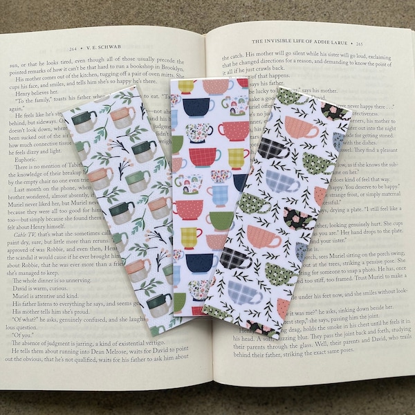 Tea Cup Bookmark - Etsy