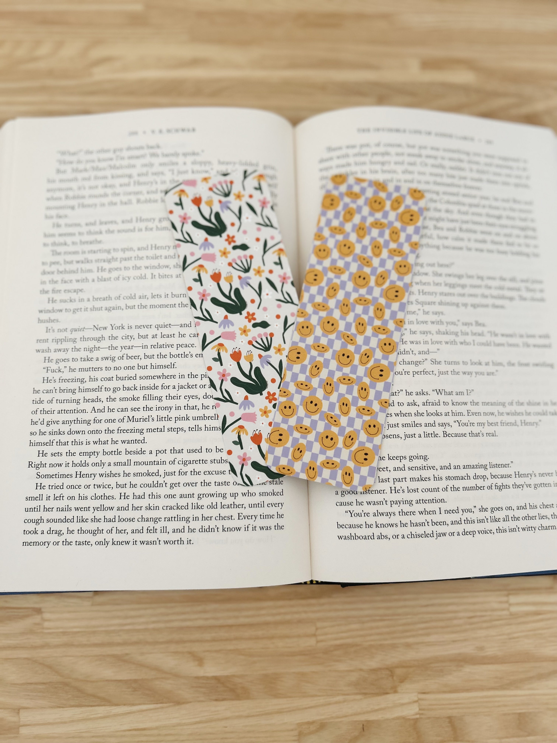 Groovy Vibes Bookmarks | Smiley Face Bookmarks | Floral Bookmarks ...