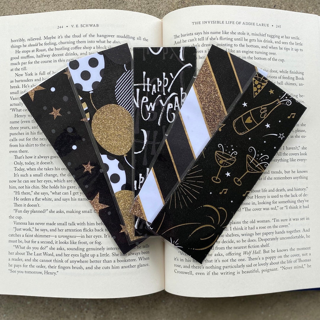 New Years Bookmarks | Celebration | Laminated & Double-sided | Bookmark ...