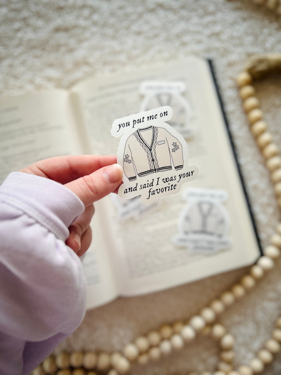 Taylor Swift Cardigan Sticker Cardigan Sticker Folklore Era Vinyl ...