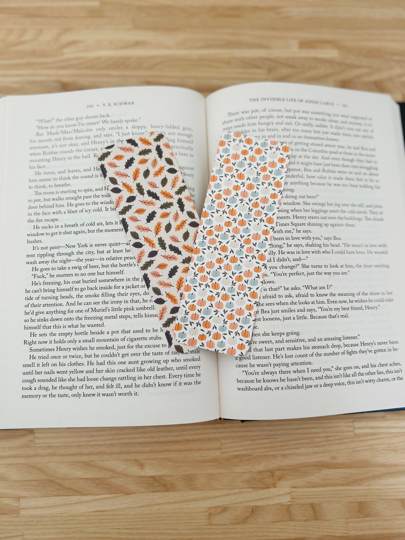 Pumpkin Bookmarks | Fall Bookmarks | Fall Leaves | Double-sided ...