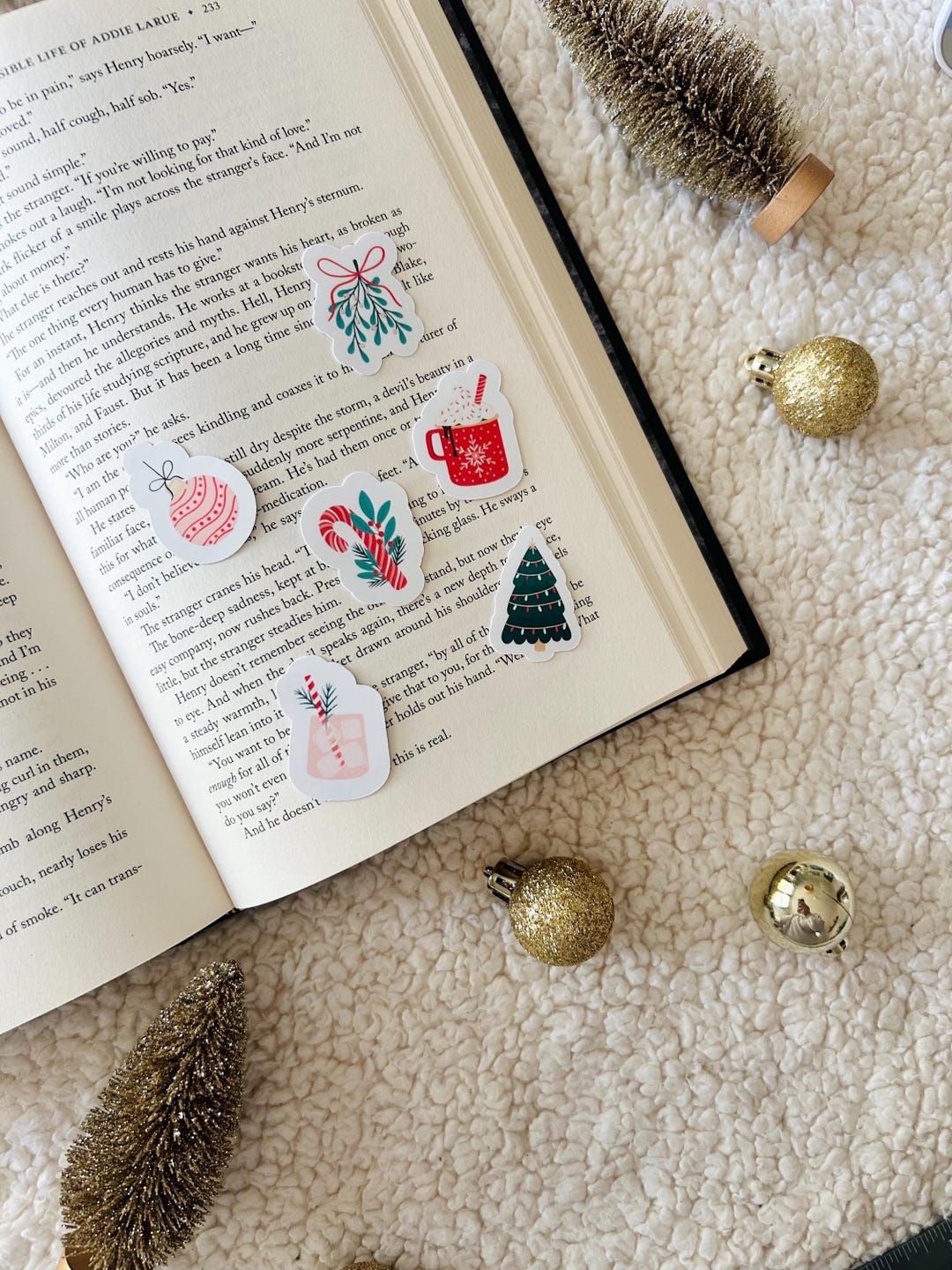 6 Mini Christmas Stickers Pack | Christmas Time | Christmas Tree ...