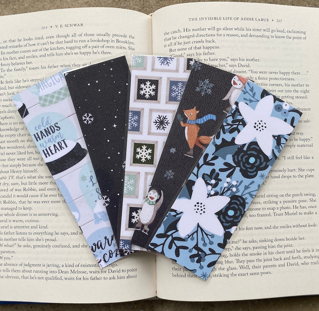 Winter Collection No. 3 | Snow Bookmarks | Winter Bookmarks | Winter ...