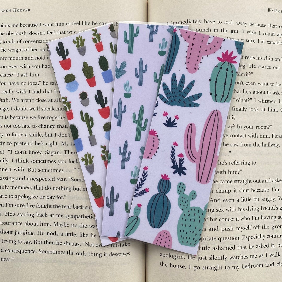 Cactus Bookmarks Plant Bookmarks Llama Bookmarks Floral - Etsy