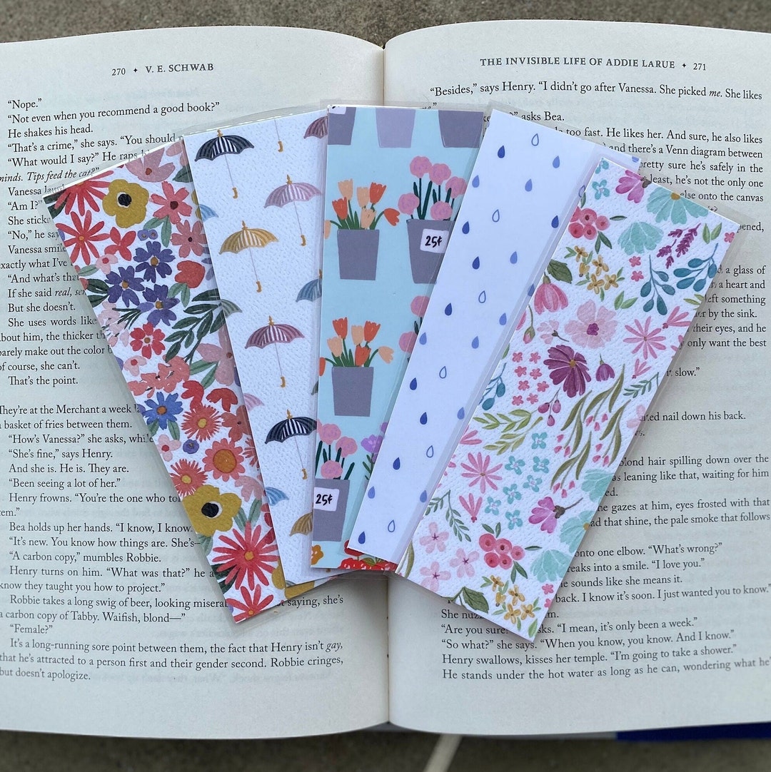 April Showers Bring May Flowers Collection | Floral Bookmarks | Rain ...