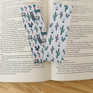 Cactus Bookmarks | Plant Bookmarks | Llama Bookmarks | Floral Bookmarks ...