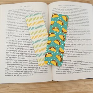 Taco Bookmark Taco Tuesday Double-sided Bookmark - Etsy