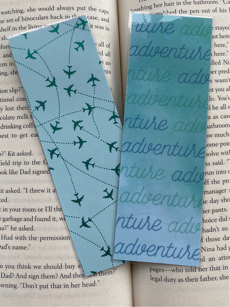 Travel Collection No. 1 | Map Bookmark | Gold Foil, Stamps | Laminated ...