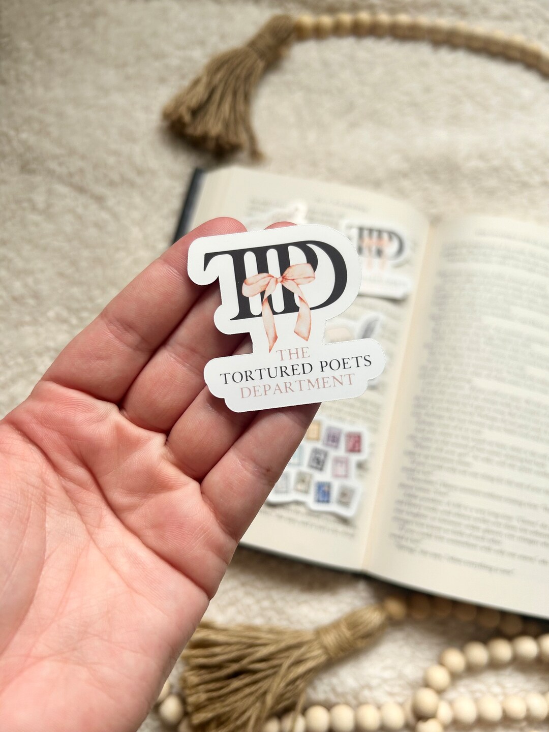 Ttpd Bow Sticker Tortured Poets Department Taylor Swift Vinyl Sticker ...