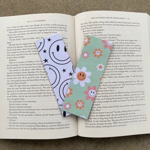 Retro Smile Collection | Floral Bookmarks | Happy Face Bookmarks ...