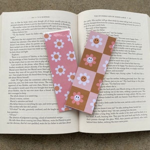 Retro Smile Collection | Floral Bookmarks | Happy Face Bookmarks ...