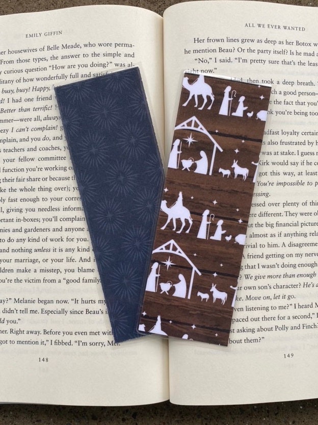 Nativity Bookmarks | Silent Night Bookmarks | Christmas Bookmarks ...