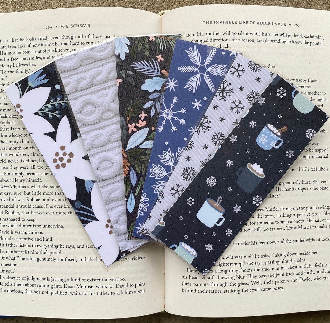 Winter Collection No. 1 | Snow Bookmarks | Winter Bookmarks ...