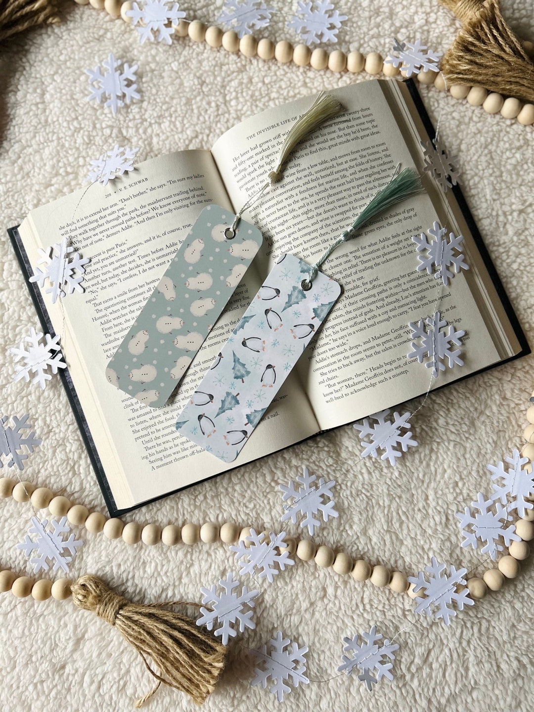Winter Bookmarks | Snowman Bookmark | Penguin Bookmark | Snowy Bookmark ...