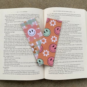 Retro Smile Collection | Floral Bookmarks | Happy Face Bookmarks ...