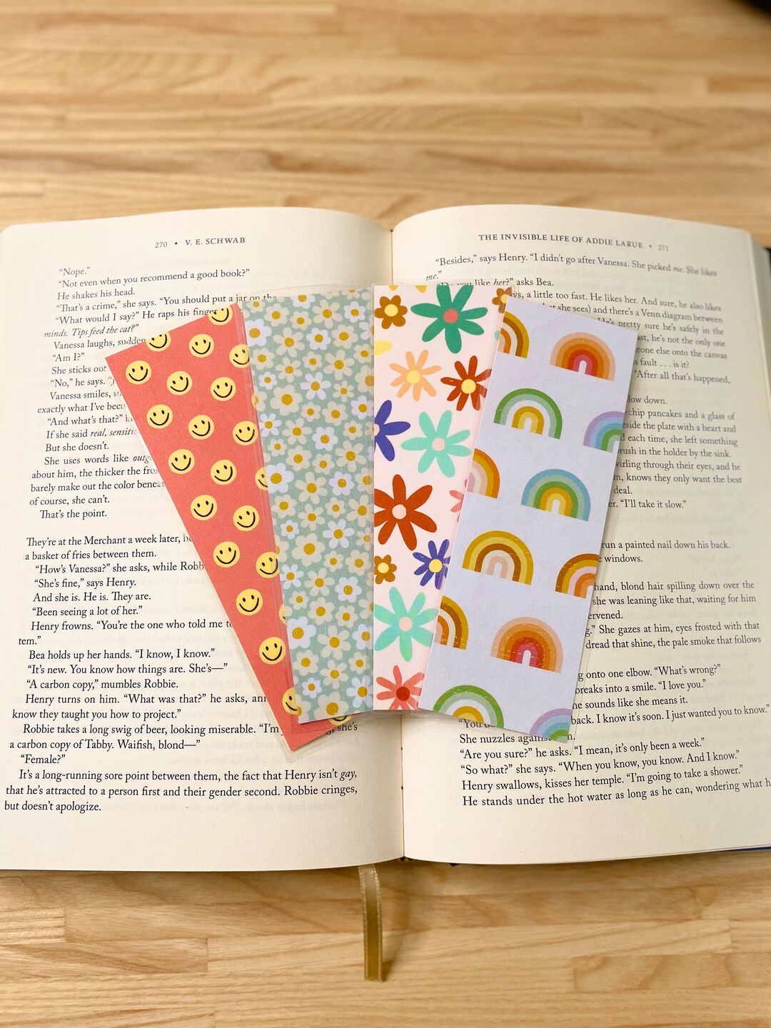 Happy Days Collection | Floral Bookmarks | Happy Face Bookmarks ...