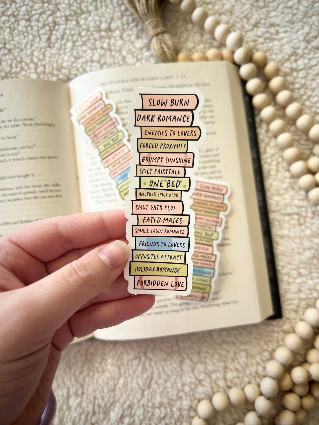 Romance Trope Stack Sticker | Book Lovers | Romance Stickers | Vinyl ...