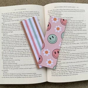 Retro Smile Collection | Floral Bookmarks | Happy Face Bookmarks ...