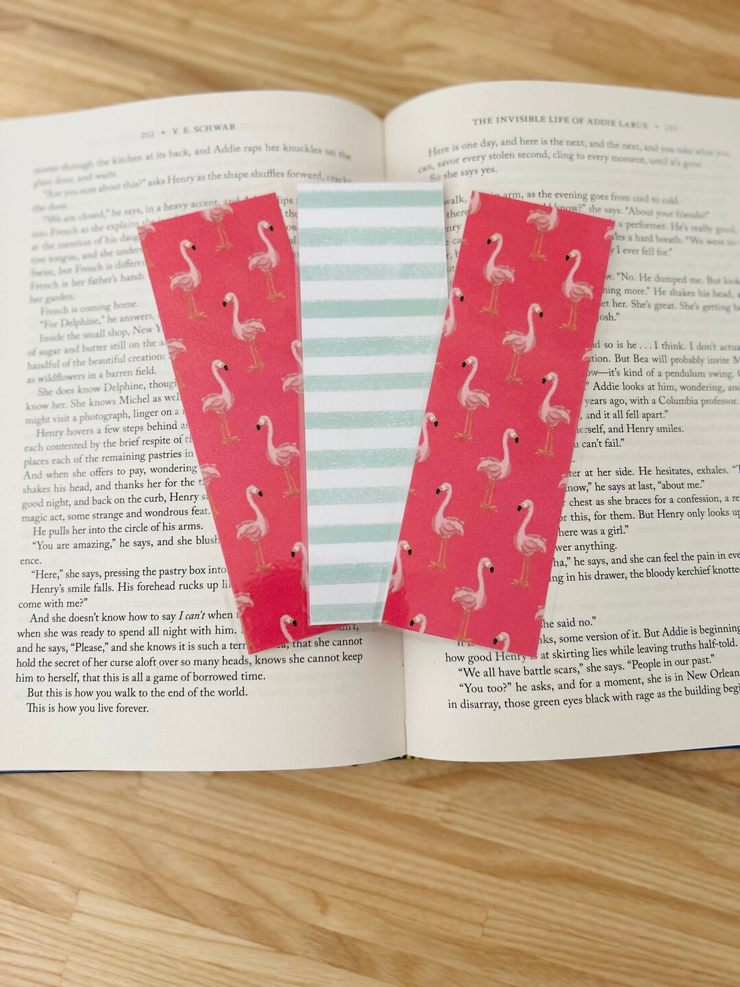 Flamingo Bookmark | Laminated & Double-sided | Bookmark - Etsy